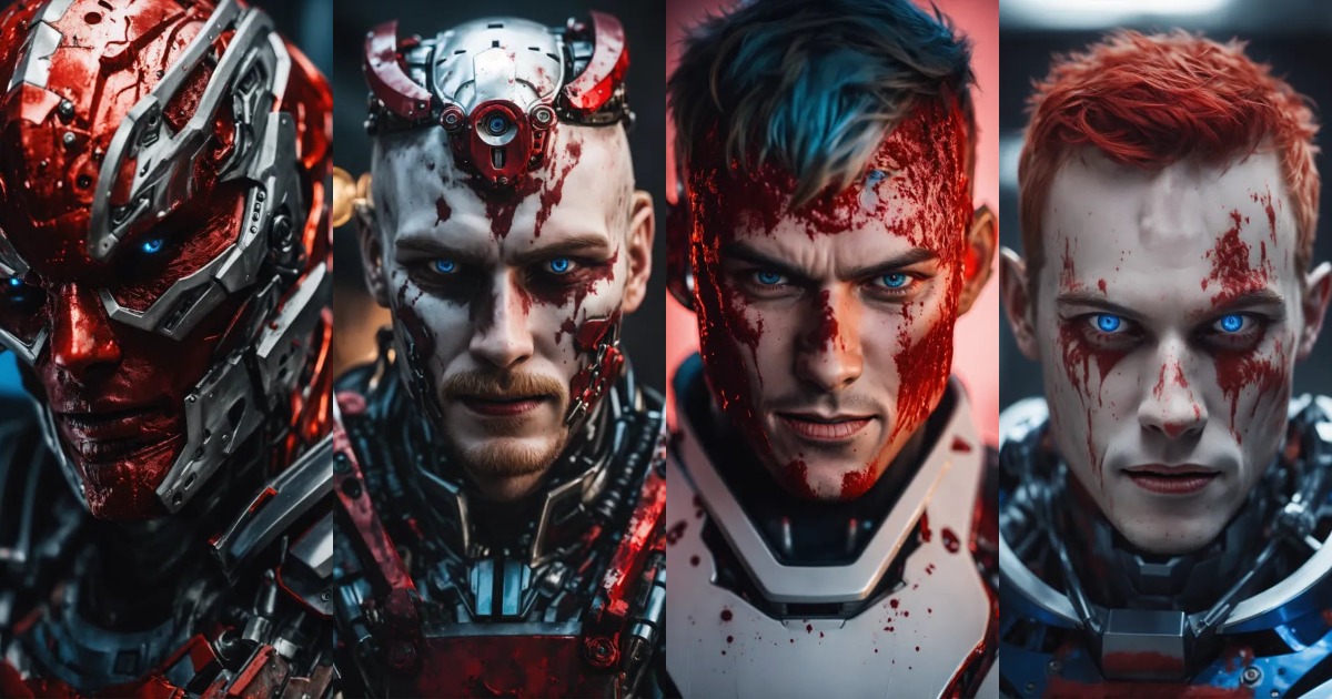 Lexica - A realistic photo of scary 30 years old scary man with deep ...