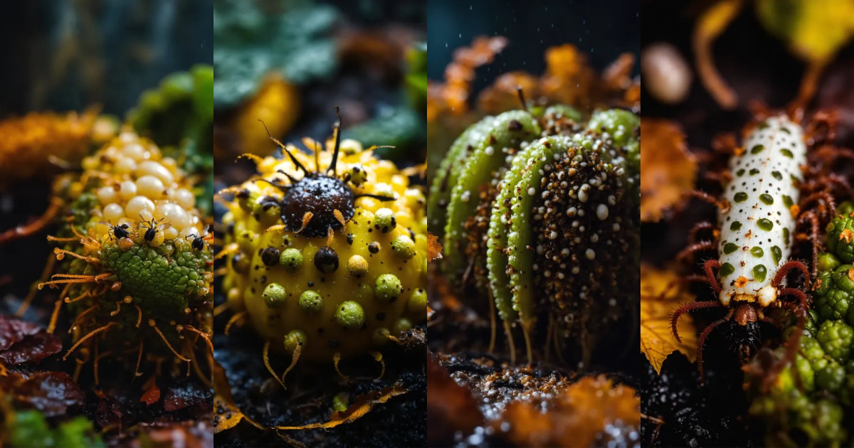 Lexica - Dark creepy ugly rainy Autumn macro photography composition of ...