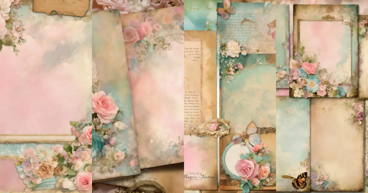 Lexica - Shabby chic dreamy mist pastel junk journals Vintage Victorian ...