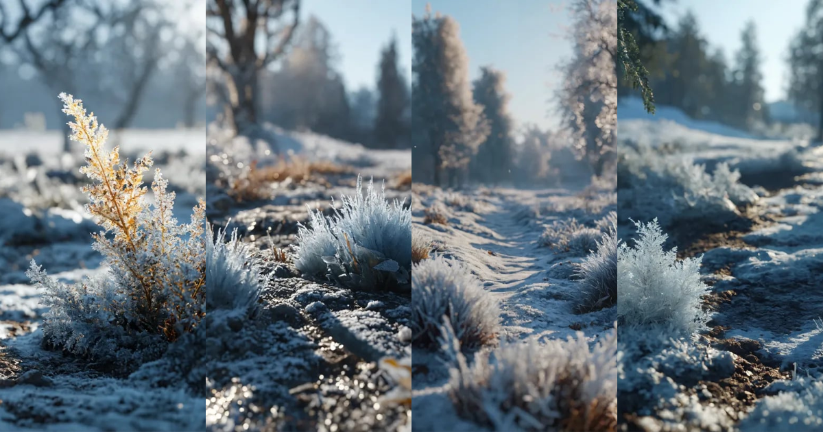 Lexica - Frost material, frost cover, frosty soil, frosty landscape ...