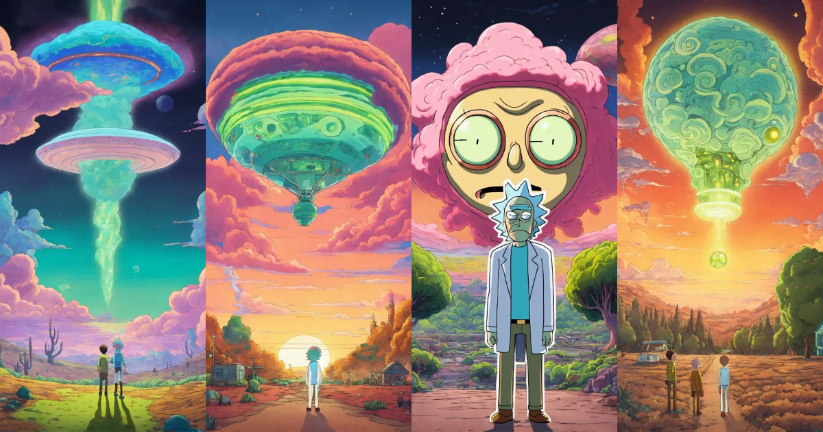 Lexica - Représente le nuage de gaz extraterrestre de la serie Rick et ...