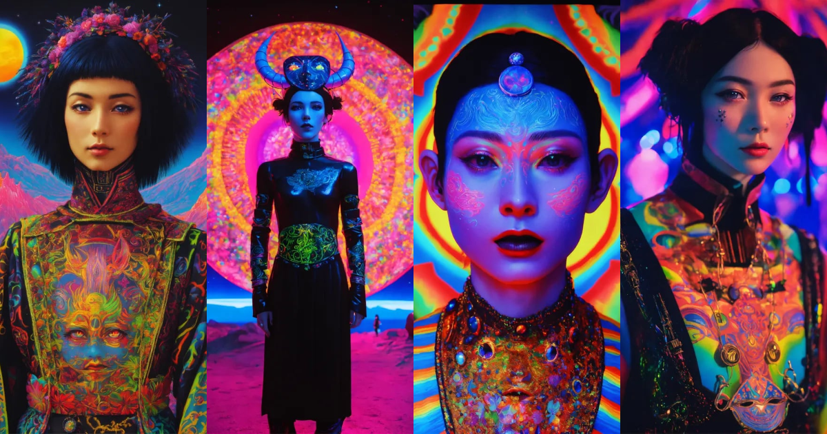 Lexica - Photorealistic 3D portrait of Gorgeous Goth emo samurai Family ...