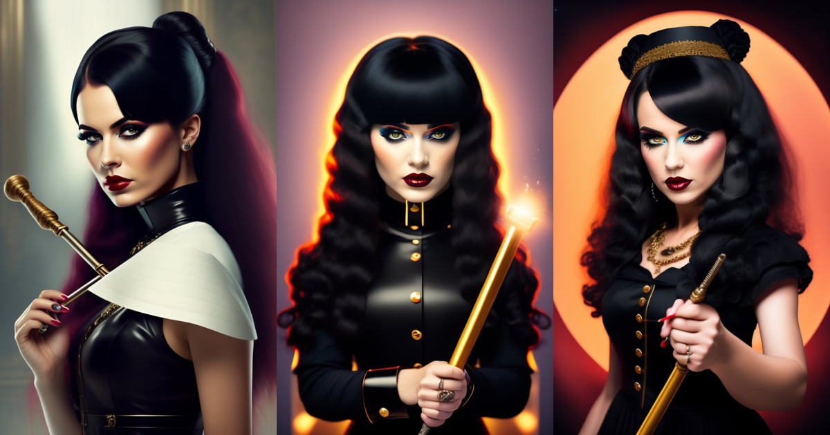 Lexica - Goth girl who is holding a hammer to a pice of paper