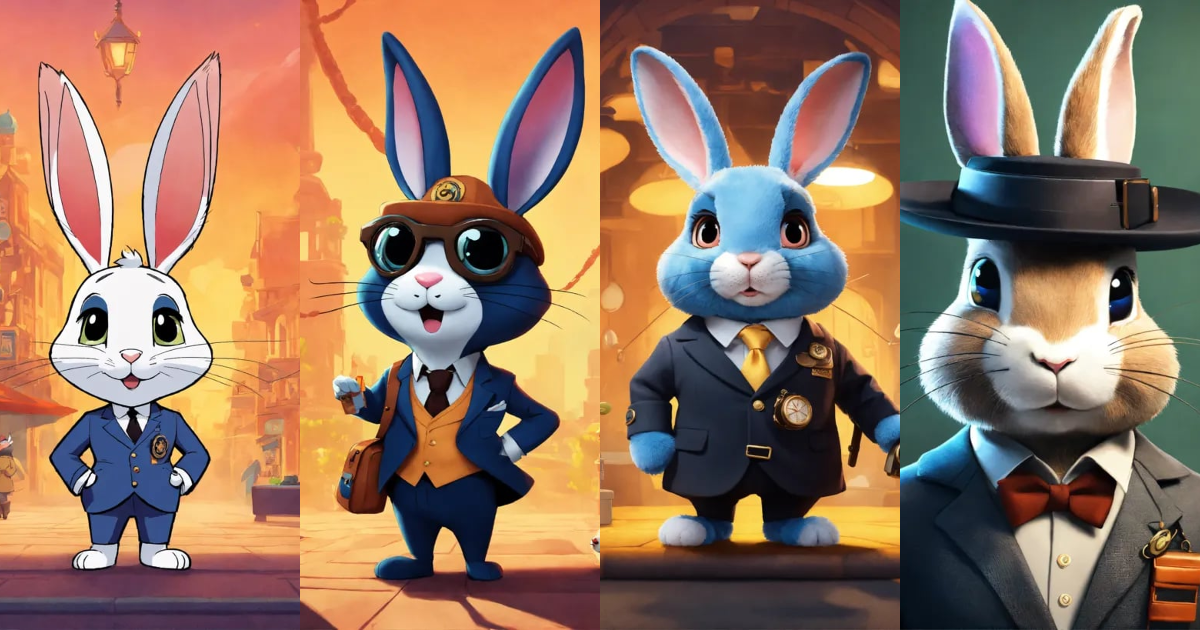 Lexica - Imagine a charming secret agent rabbit, a character that ...