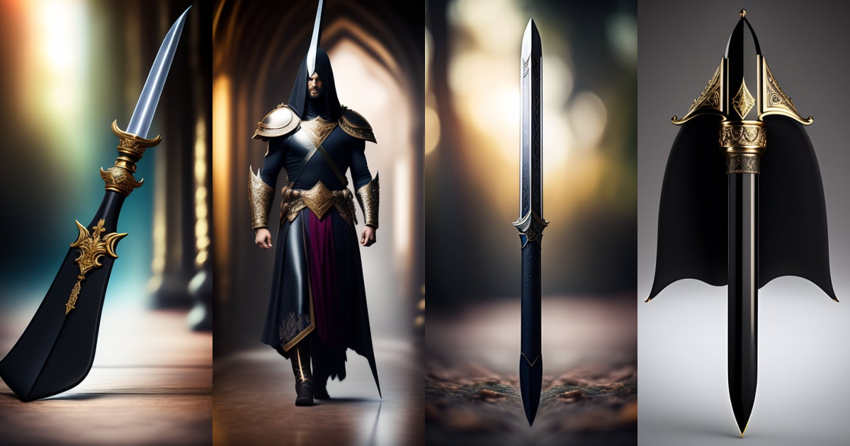 Lexica - Dark long Sword , realistic photo , total sword , ultra ...