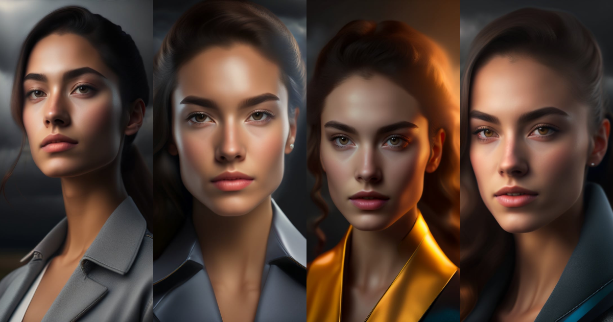 Lexica - Ultra-realistic photograph of a young woman with a dynamic ...