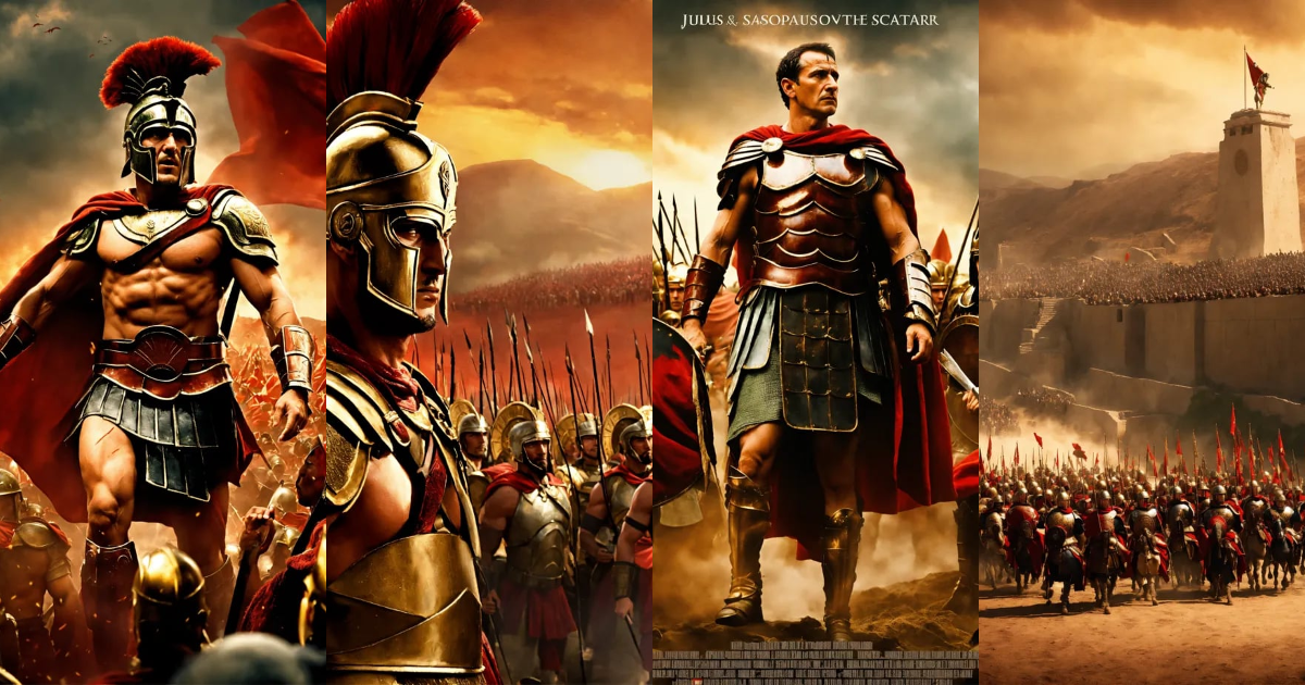 Lexica - Produce an imaginative scene where 'Julius Caesar' and the ...