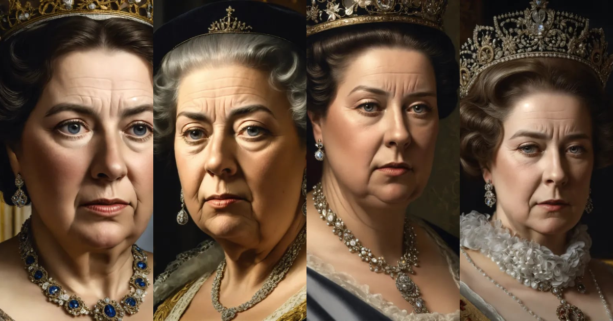 Lexica - Close-up of Queen Isabel II of Spain in a Victorian house ...