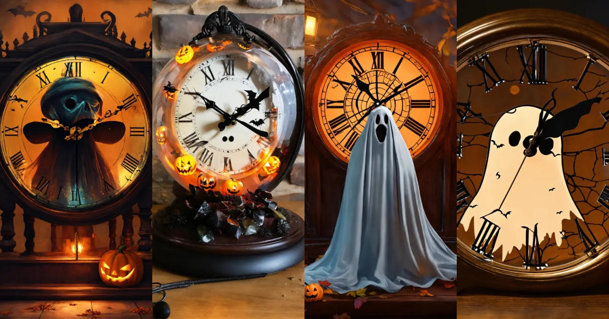 Lexica - Halloween ghost clock