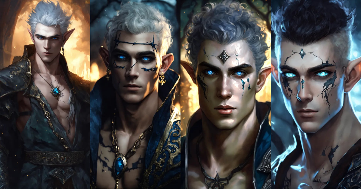 Lexica - Fantasy portrait of a gaunt male elf, sickly thin, gaunt body ...