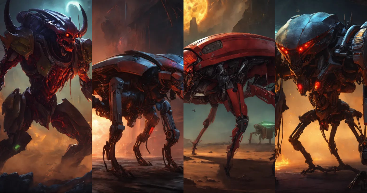 Lexica - Monstrous, demonic, space pirate, alien, art station, sci-fi ...