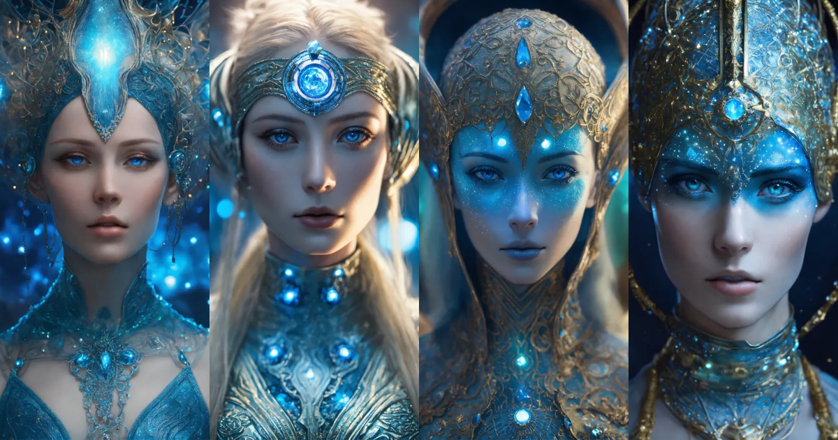 Lexica - Photo-realistic portrait of a Pleiadian Alien, characterized ...