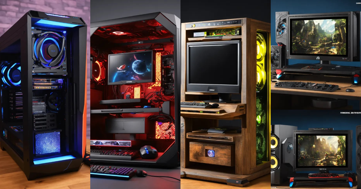 Lexica - Complete desktop gaming system 3d art