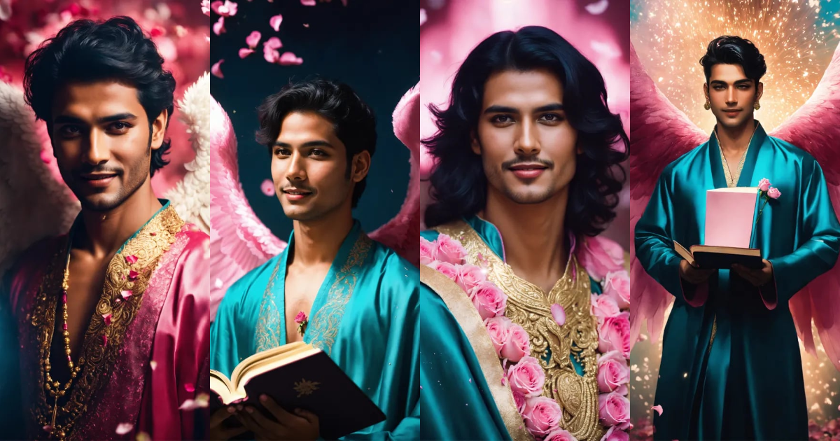 Lexica - Photographic closeup portrait of masculine robust Archangel ...
