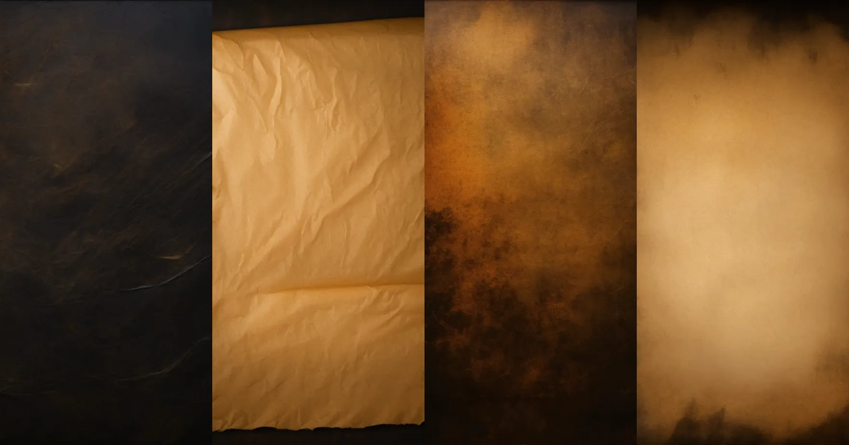 Lexica - Black background rough abstract extremely fine parchment paper