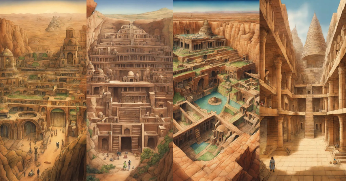 Lexica - Realistic colored pencil illustration of map of an intra ...