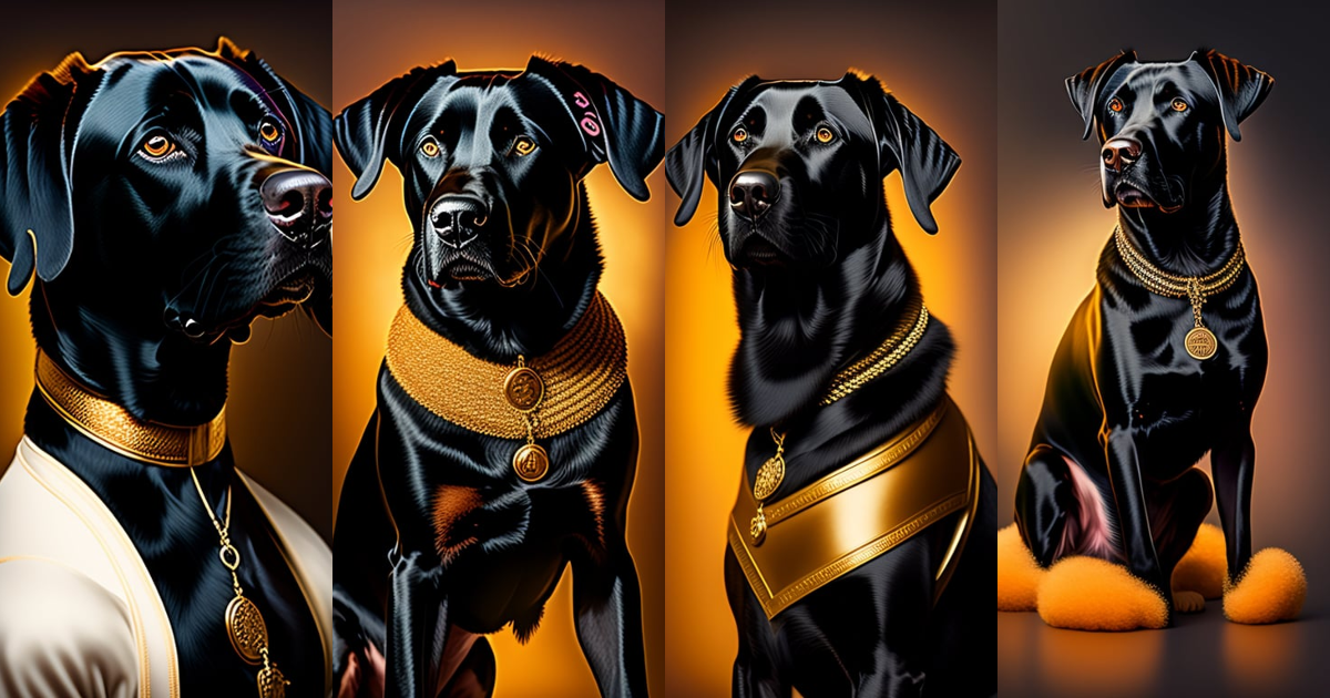 Lexica - Furry art of a male Black Labrador retriever dogman in a ...