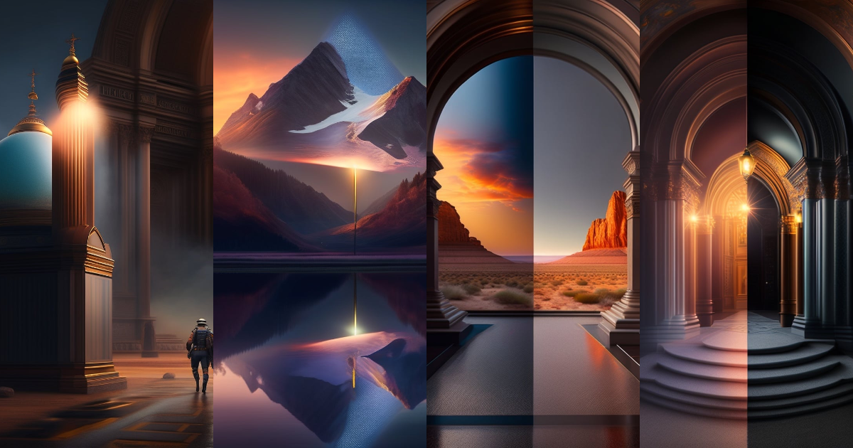 Lexica - Depict contrasting images or scenes to represent the interplay ...