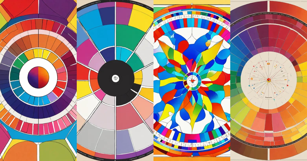 Lexica - A SIMPLE conventional color-wheel in 'white background' in ...