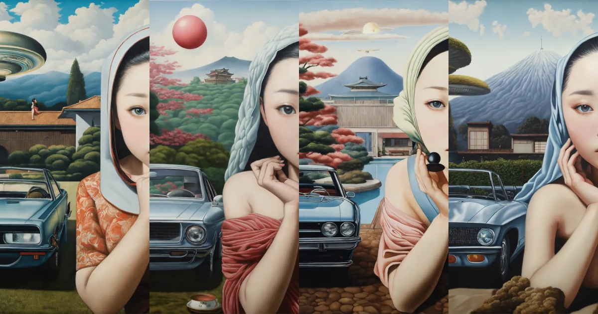 Lexica - In a hyperrealistic optical illusion painting, The Japanese ...