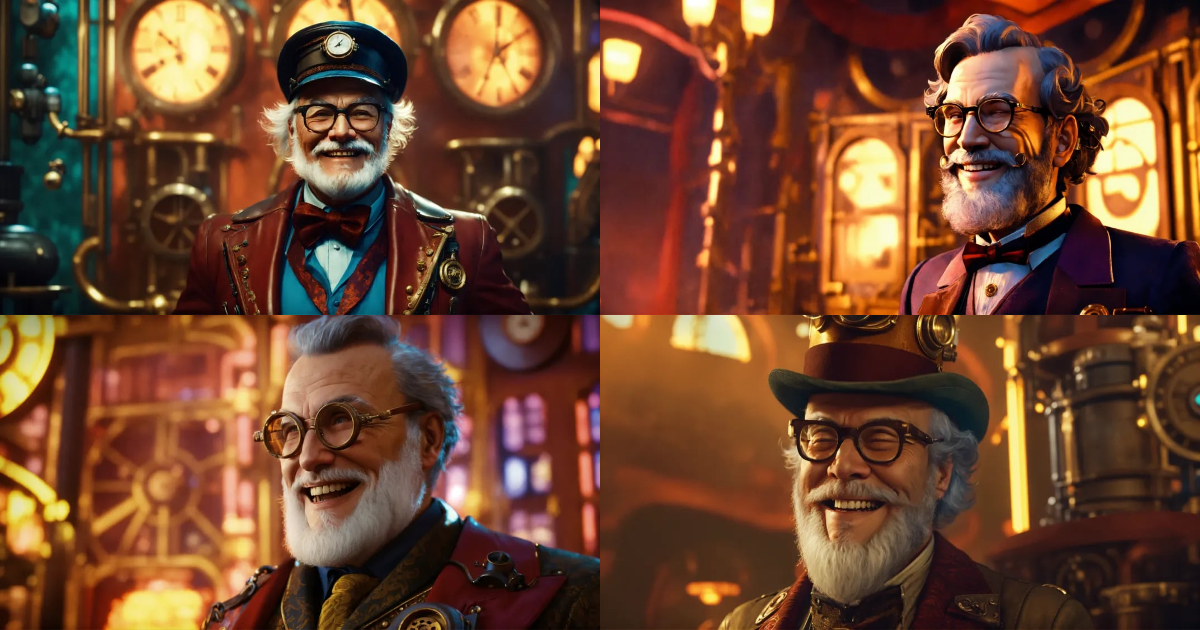 Lexica - Issac asimov with large sideburns laughing in front of ...