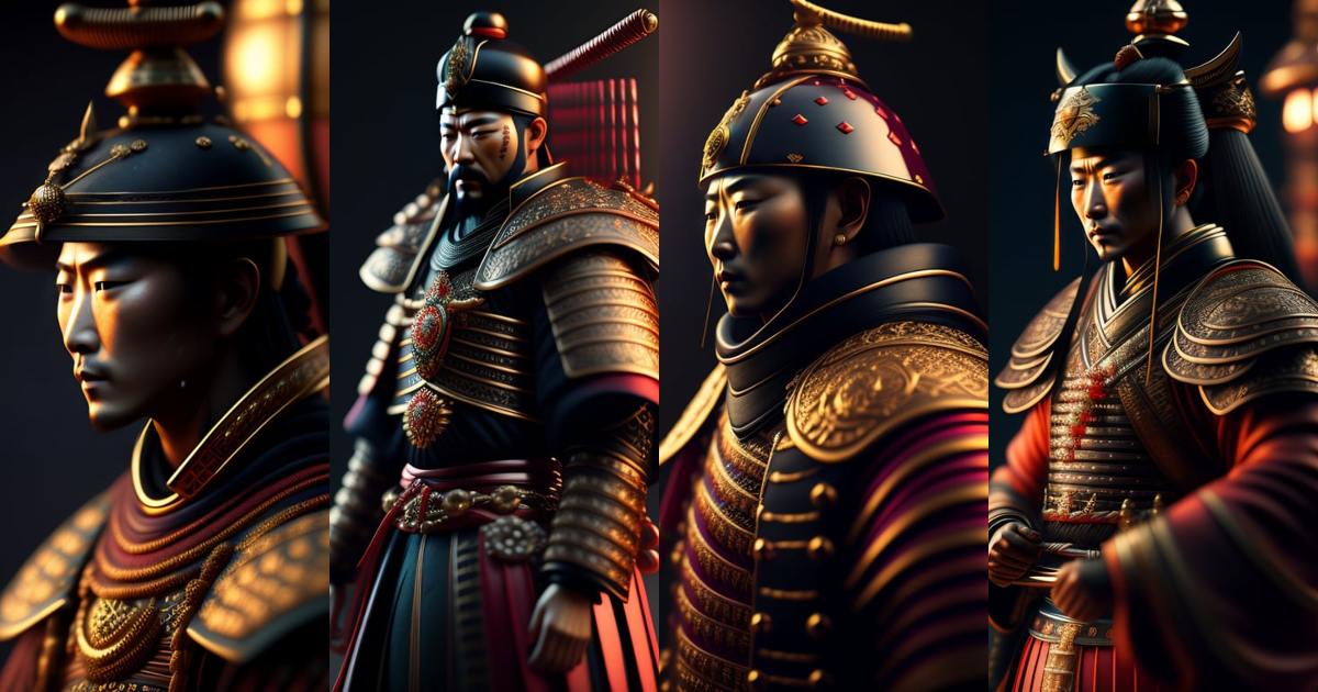 Lexica - Japanese samurai Mobile phone, centred, night time, octane ...