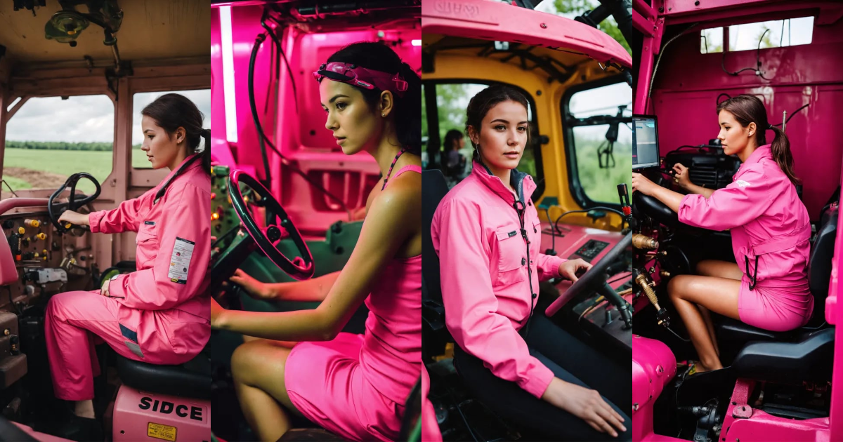 Lexica - 25 years old lady wearing pink swimming sitting inside of a ...