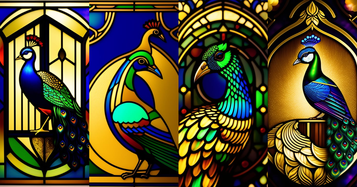 Lexica - Stained glass smiling peacock, geometric lines, wallpaper, art ...