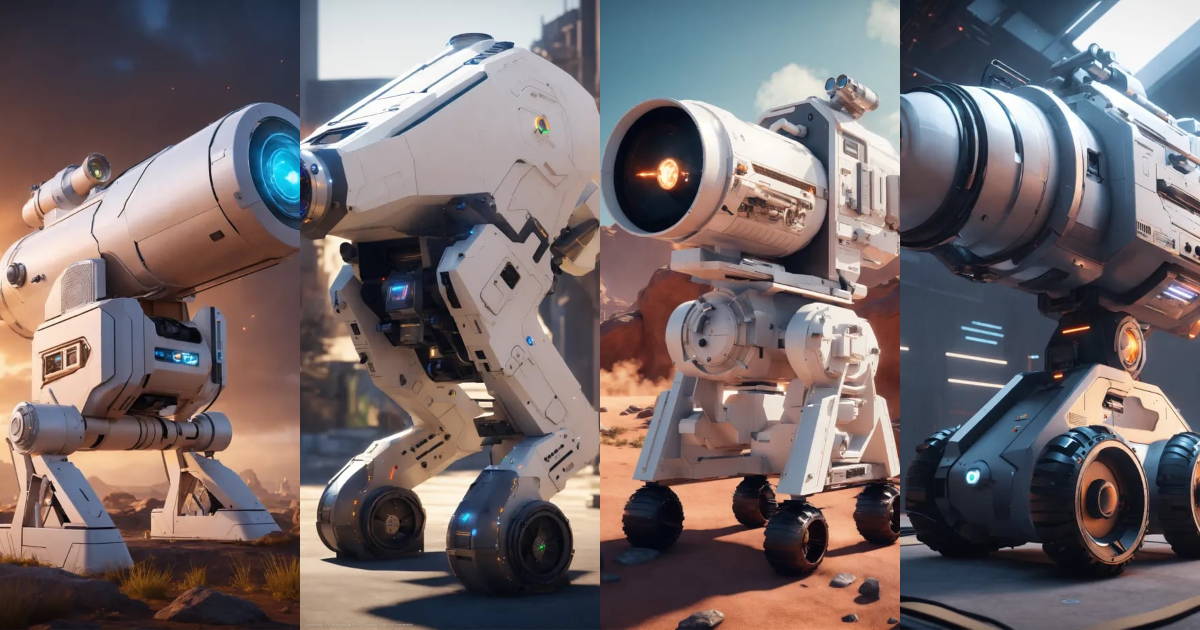 Lexica - Long white sound cannon, energy weapon, realistic, futuristic ...
