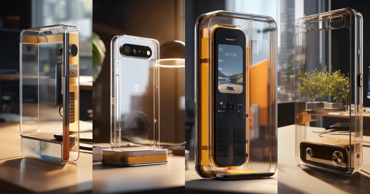 Lexica - A see through polycarbonate phone, render, designed by Dieter ...
