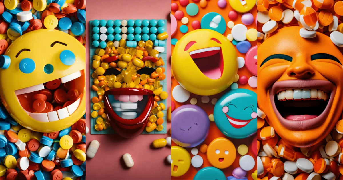 Lexica - Laughing face in pills