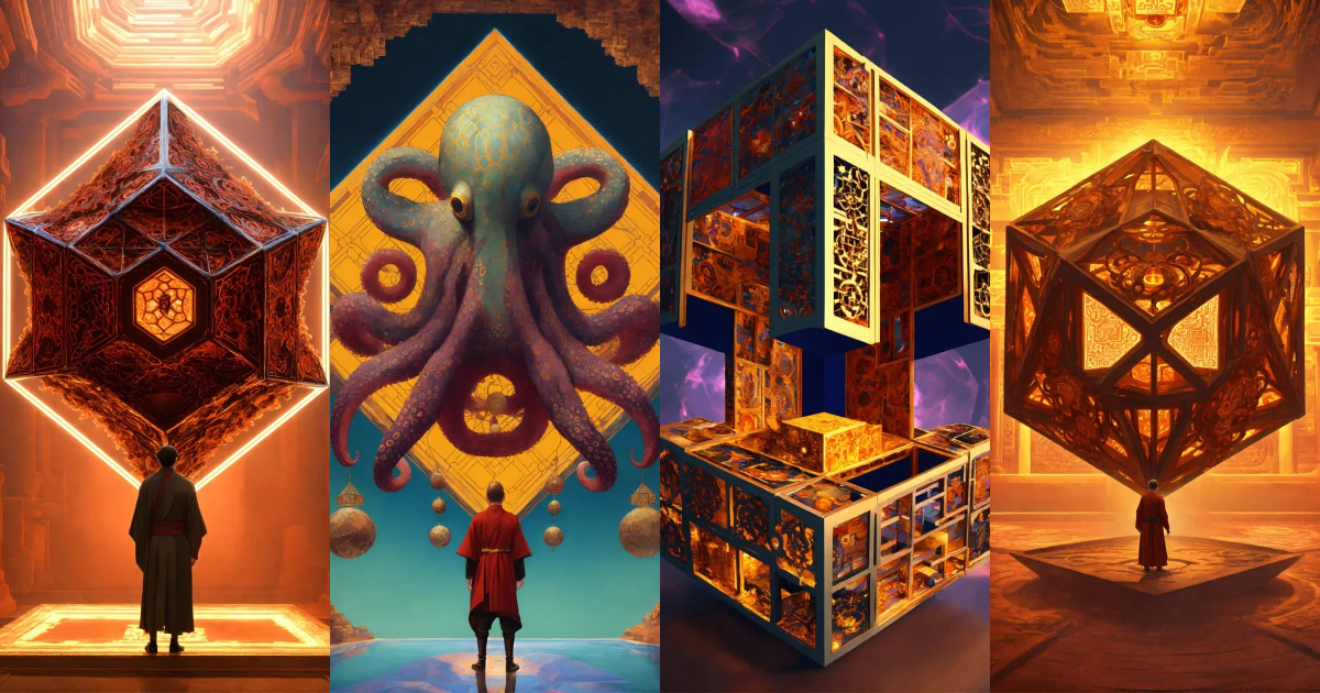 Lexica - Taoist monk octopus tesseract body fractal three point ...