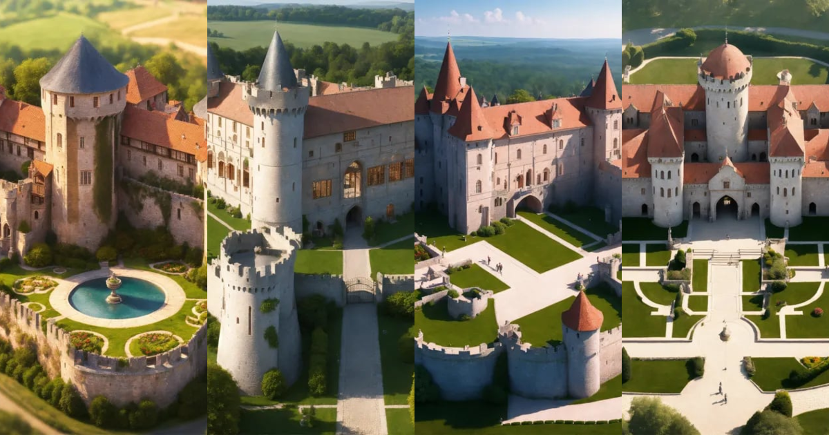 Lexica - Ultra realistic, photorealistic, bird's eye view of a small ...