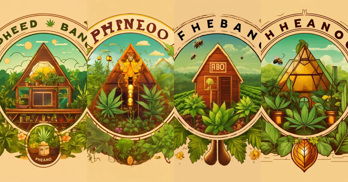 Lexica - Logo of a seed store with name "Pheno BANK", Surreal, seed ...