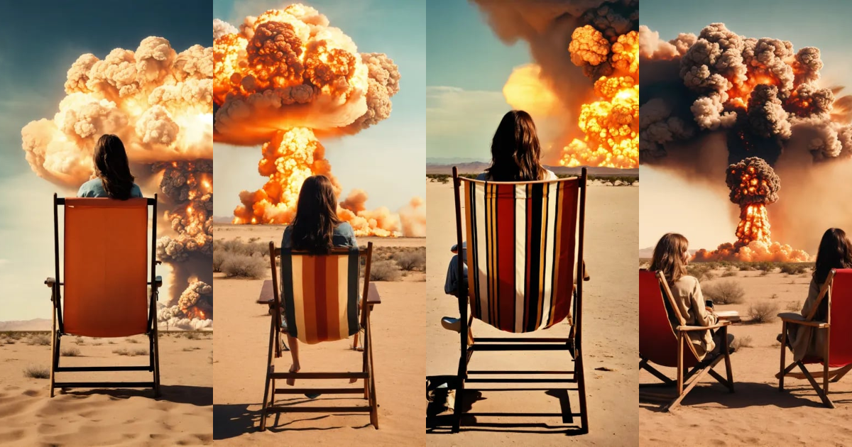 Lexica - A photograph of a woman with long brown hair sitting in a ...