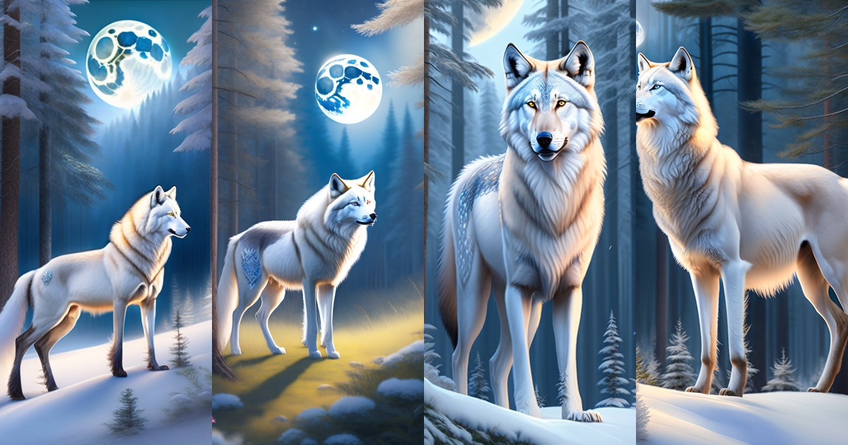 Lexica - The white stands tall and proud, with piercing blue eyes and a ...