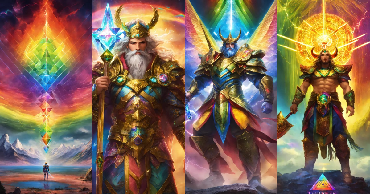 Lexica - Thunder god rainbow prism universek