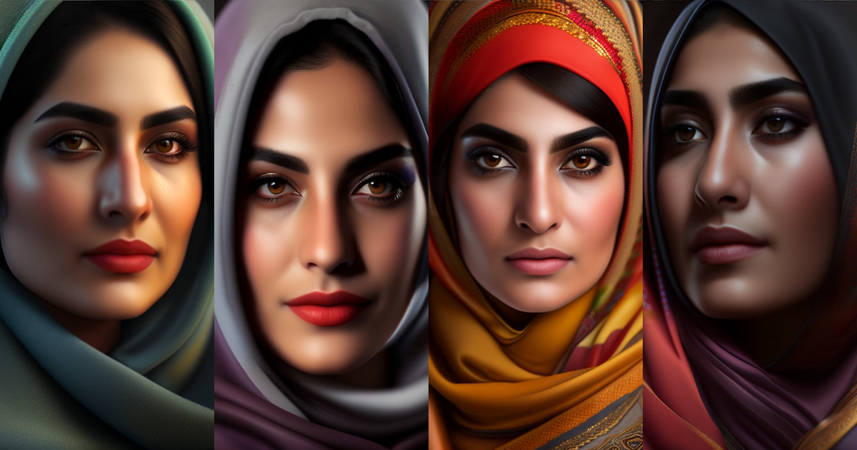 Lexica - Iranian woman with a round fat face, crying, sad sad very sad ...