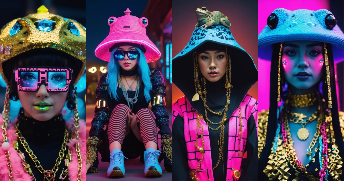 Lexica - Full body portrait A toad made out of a 3d black pink baby ...