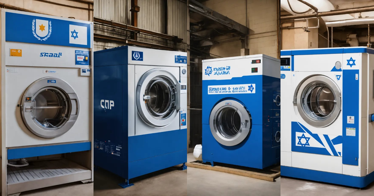 Lexica - Industrial washing machine in the shape of the State of Israel ...