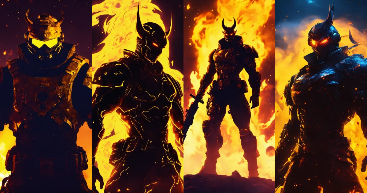 Lexica - Dark silhouette of muscular soldier, cosmic galaxy skin, anime ...