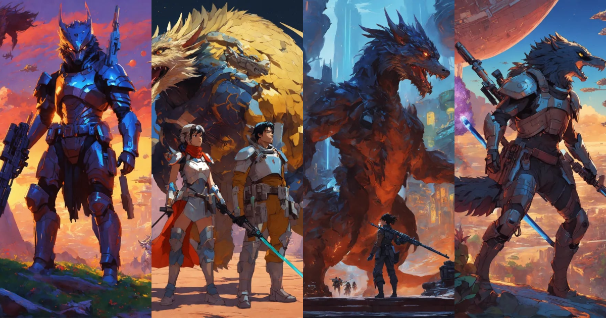 Lexica - Male and female werewolves\raven men and women dragon-like ...