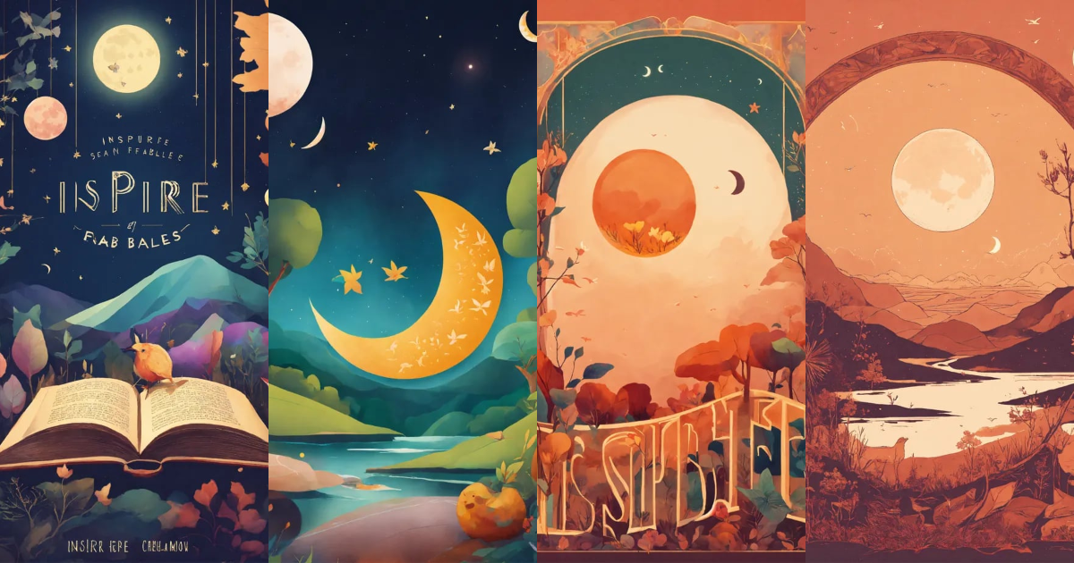 Lexica - Can you create a banner for Inspire Fables Brand with books ...