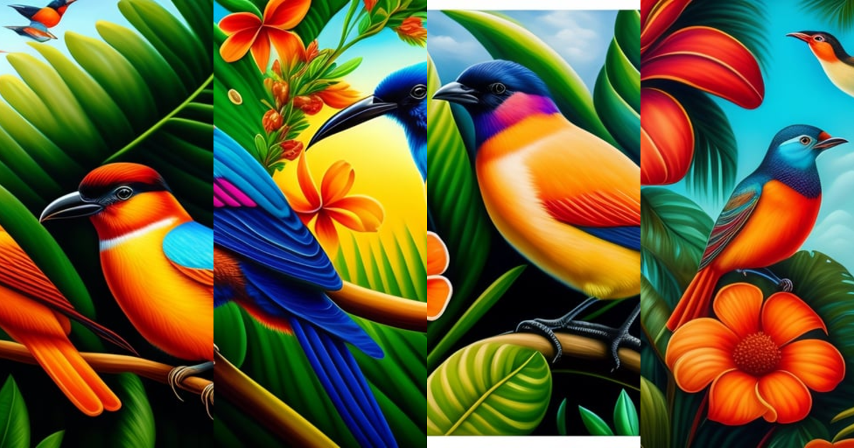 Lexica - Painting of the flora and fauna of Panama, such as tropical ...