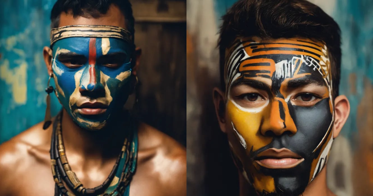 Lexica - Portrait of a man Combining features different races painting ...