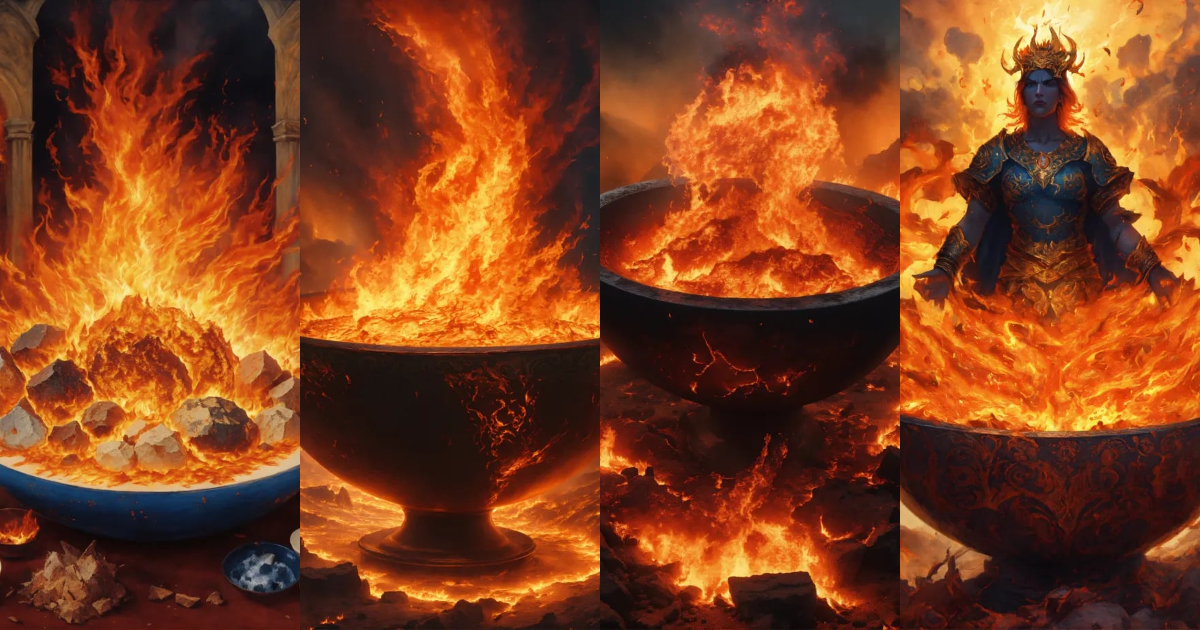 Lexica - 7 Bowls of Wrath pour out fire and destruction upon the earth ...