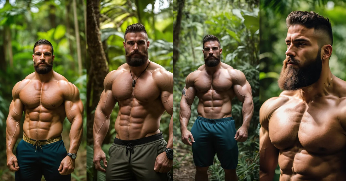 Lexica - 30-year-old man with big muscles, big bodybuilder, Italian ...