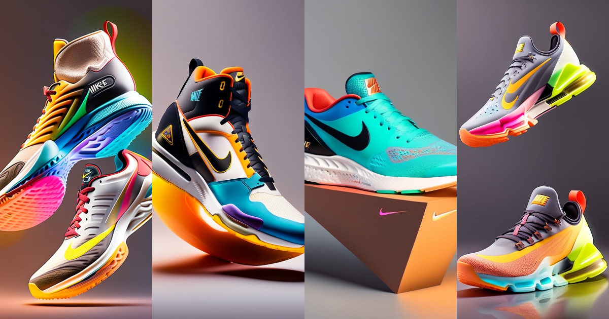 Lexica - Nike shoe, modern, different material, high rise