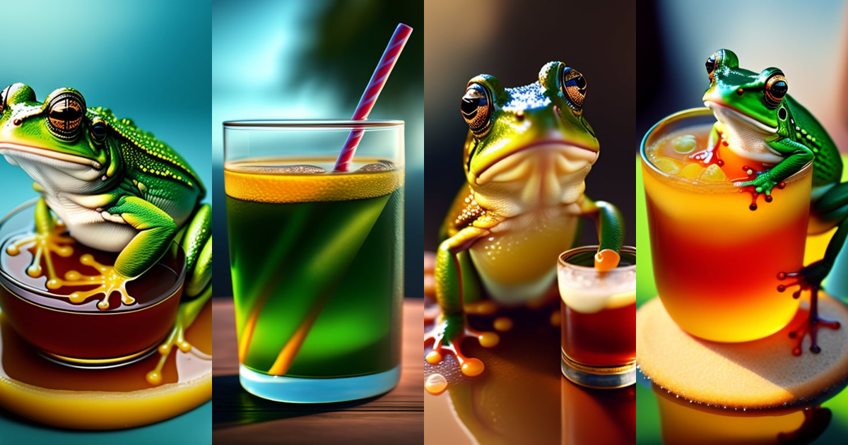 Lexica - Frog that is drinkig