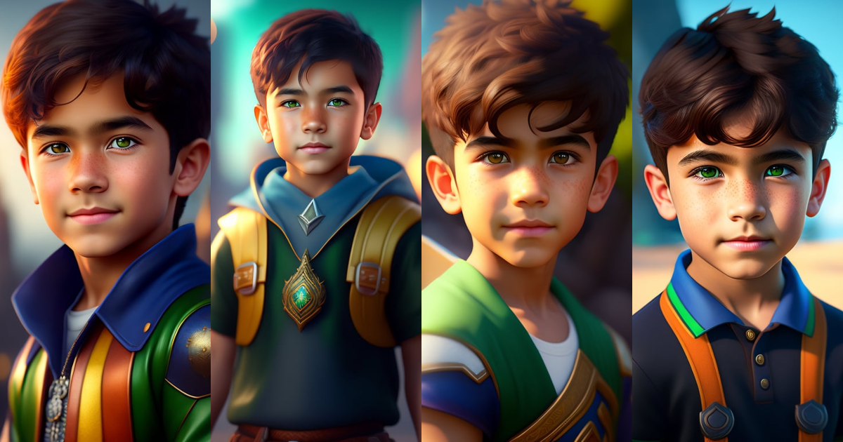 Lexica - An epic fantasy comic book style portrait painting of a young ...